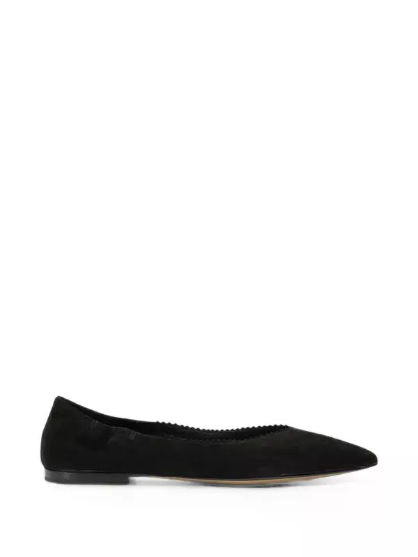 POMME D´OR Suede Pointed-toe Ballet Flats