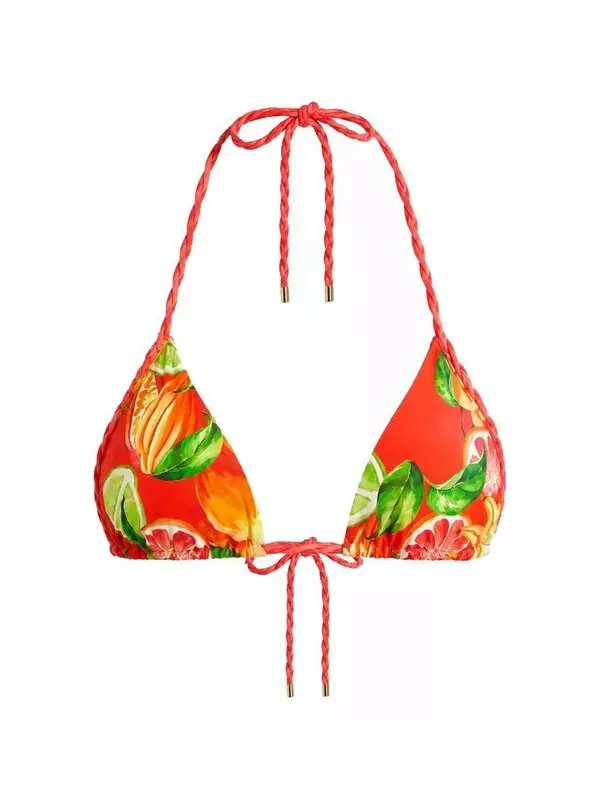 Farm Rio Rope-detail Triangle Bikini Top