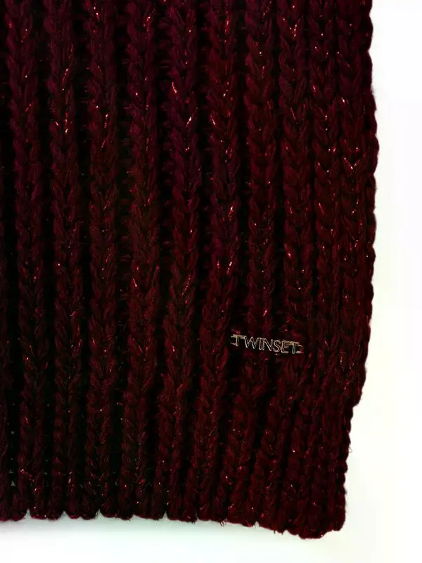 TWINSET Knit Scarf With Lurex