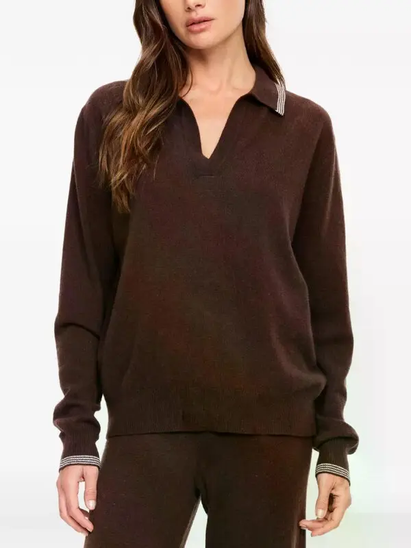 The Upside Coco Luna Striped-trim Sweater