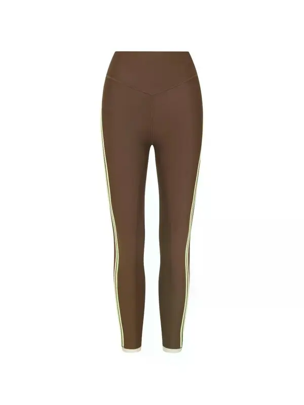 The Upside Daytona Side-stripe Leggings - Brown