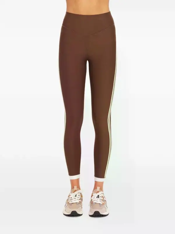 The Upside Daytona Side-stripe Leggings - Brown