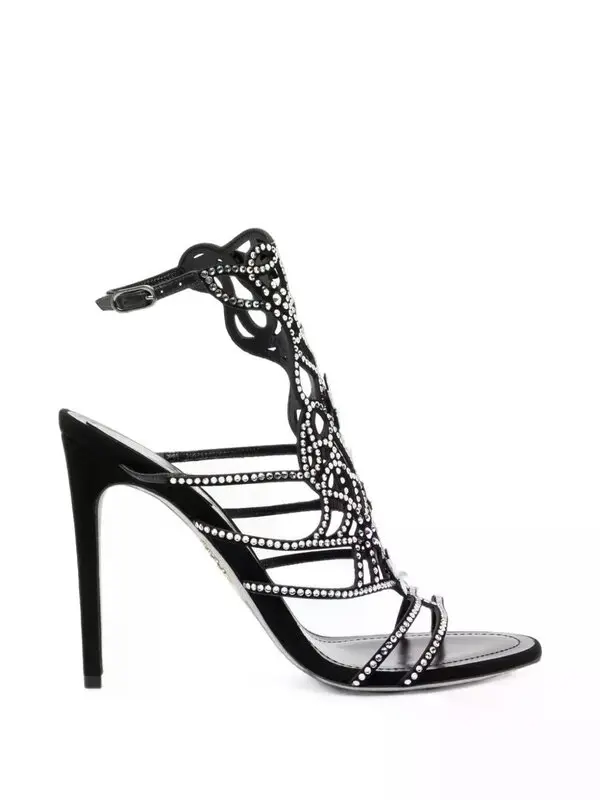 Rene Caovilla Eden Sandals - Black