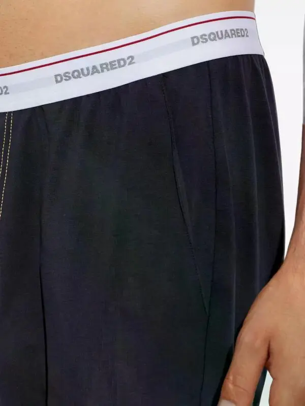 Dsquared2 Logo-waistband Contrast-stitch Pajamas