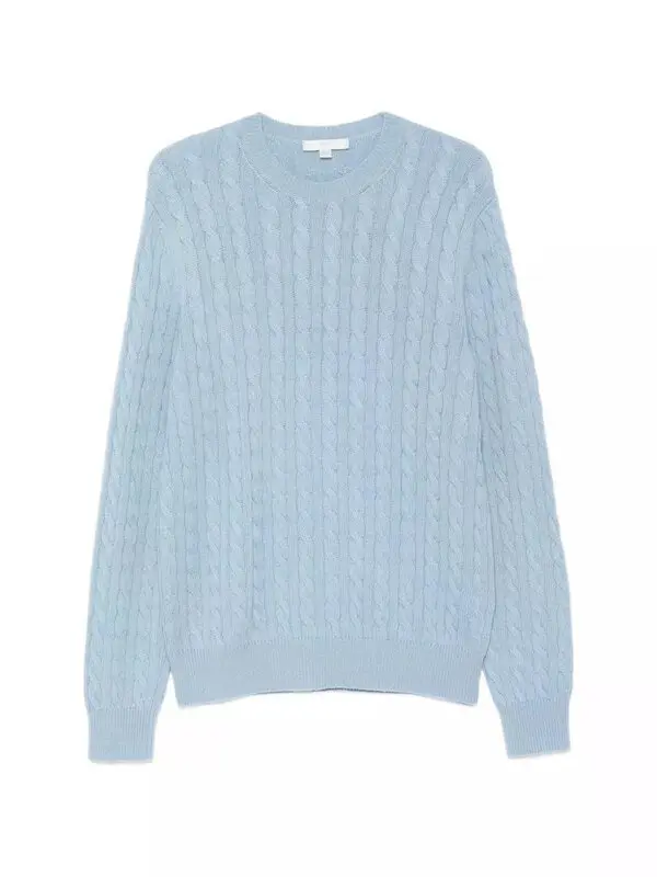 Malo Cable-knit Pullover - Blue