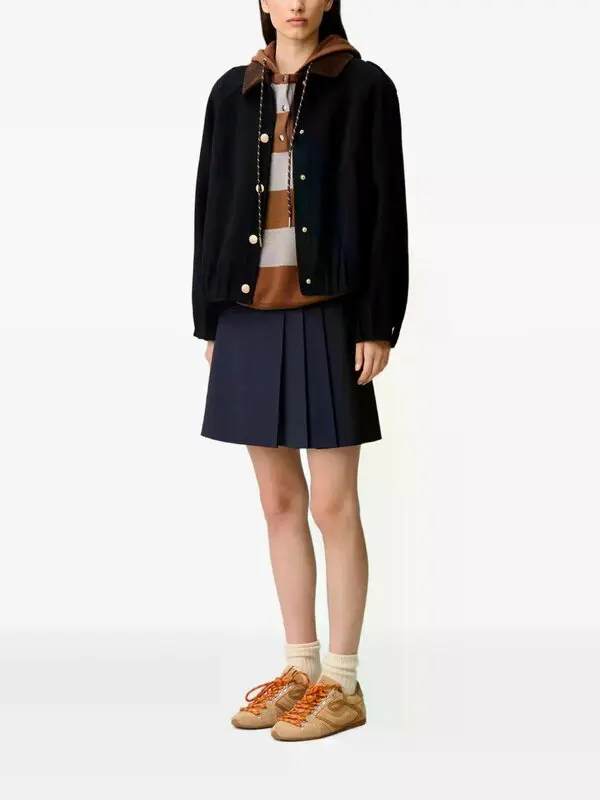 Claudie Pierlot Oversized Jacket With Gold Poppers
