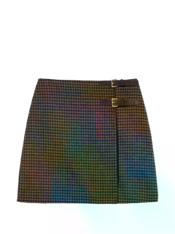 Claudie Pierlot Checked Wrap Skirt