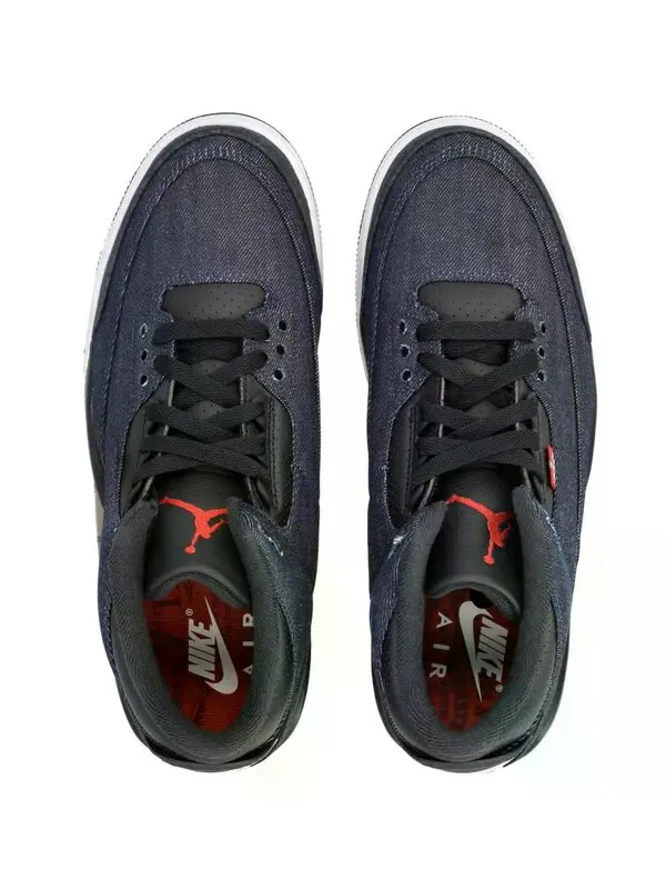 JORDAN Denim-panelled Logo-patch Sneakers