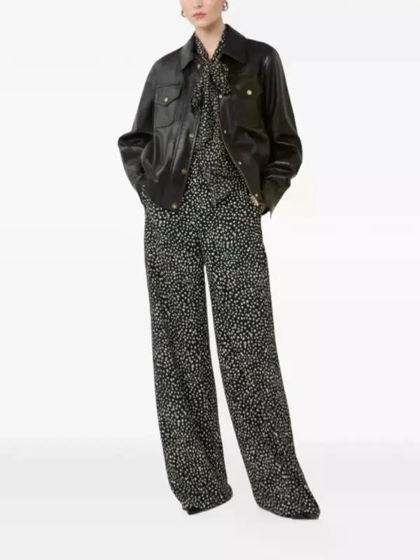 Max Mara Polka-dot Silk Blouse