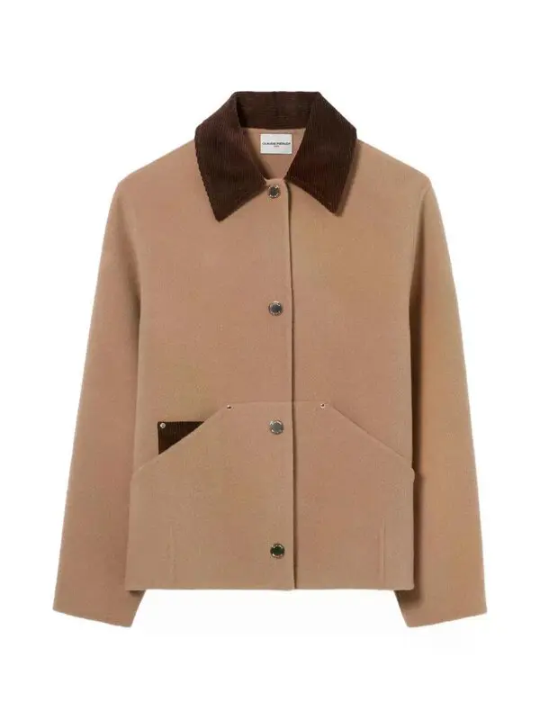 Claudie Pierlot Corduroy-collar Jacket - Neutrals