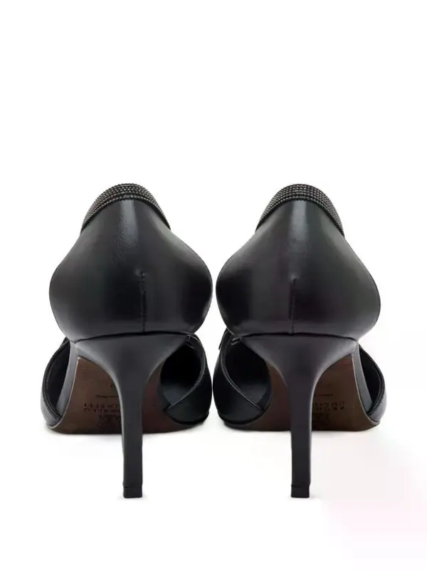 Brunello Cucinelli Monili-embellished Cutout Pumps