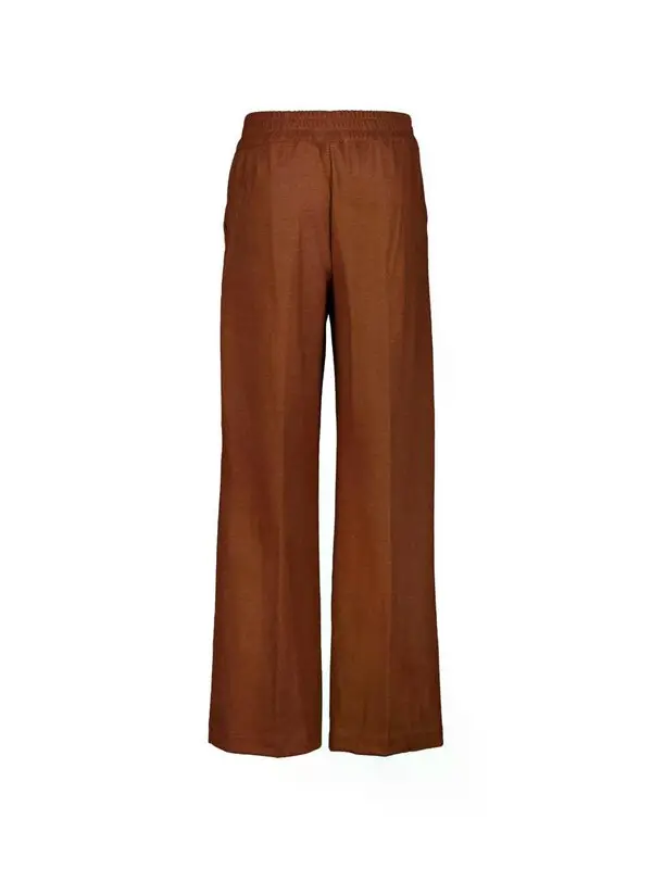 120% Lino Elasticated-waistband Palazzo Pants