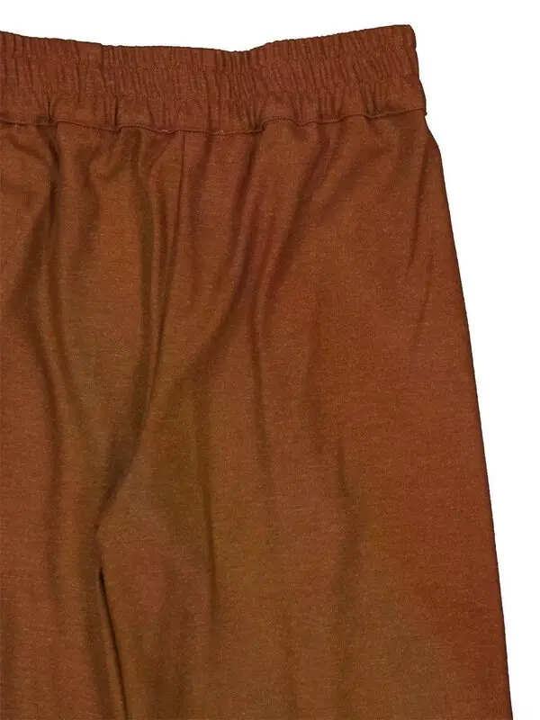 120% Lino Elasticated-waistband Palazzo Pants