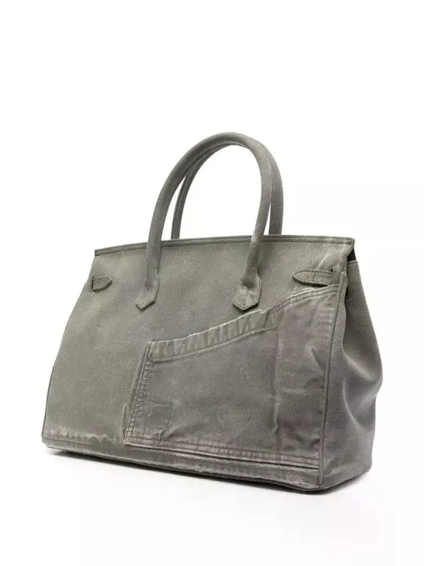 ANOTHER CHANCE Logo-patch Buckled Tote Bag