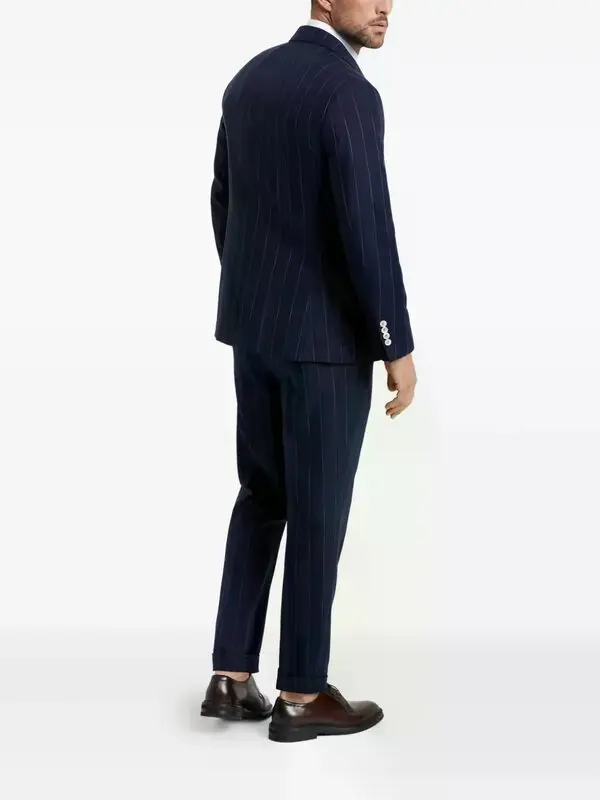 Brunello Cucinelli Pinstripe Cotton Suit