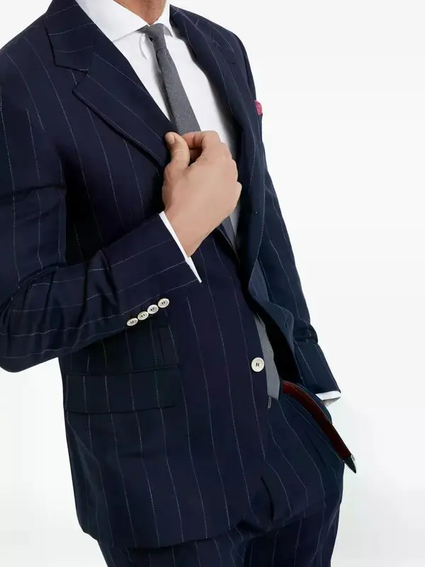 Brunello Cucinelli Pinstripe Cotton Suit