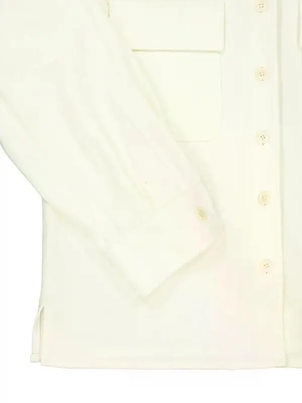 120% Lino Button-up Flap-pocket Shirt