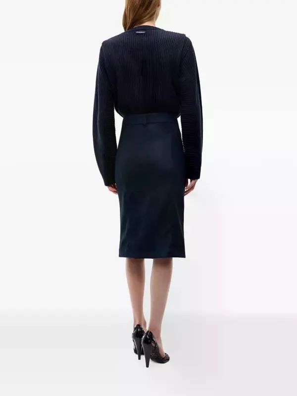 Pinko Ribbed-knit Long-sleeve Sweater
