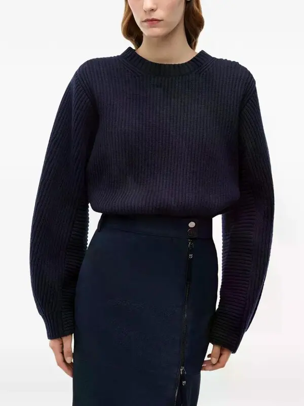 Pinko Ribbed-knit Long-sleeve Sweater