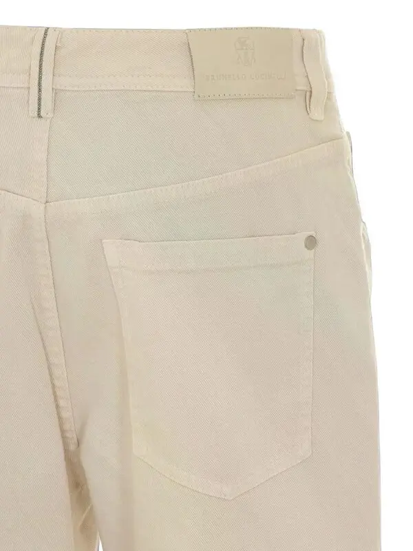 Brunello Cucinelli Monili-chain Embellished Jeans - Neutrals
