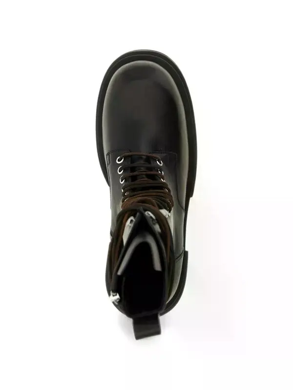 Rick Owens Bogun Lace-up Boots - Black
