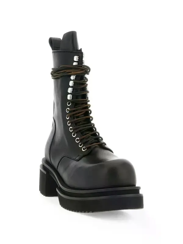 Rick Owens Bogun Lace-up Boots - Black