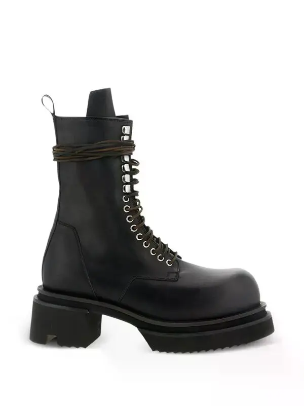Rick Owens Bogun Lace-up Boots - Black