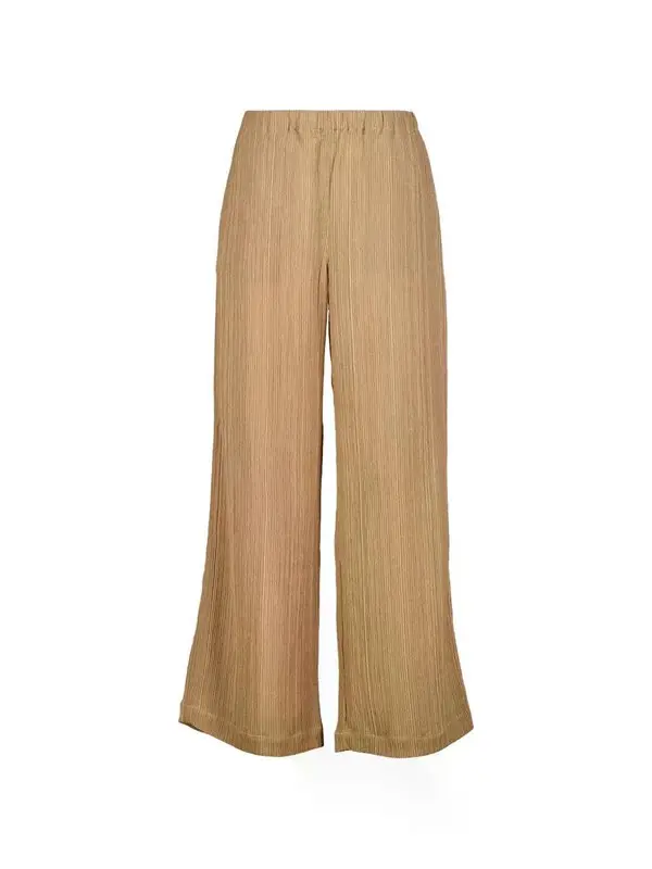 120% Lino Pleated Palazzo Pants