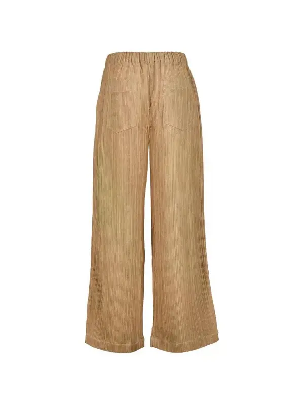 120% Lino Pleated Palazzo Pants