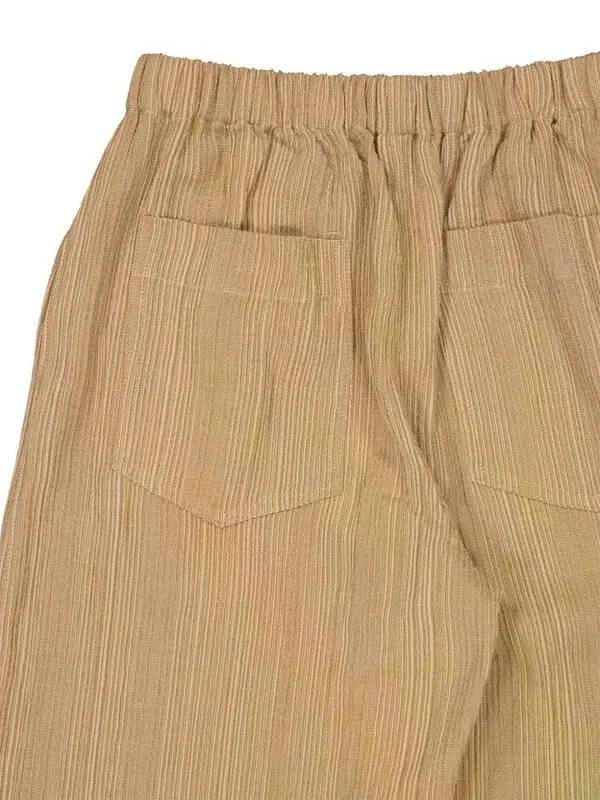 120% Lino Pleated Palazzo Pants