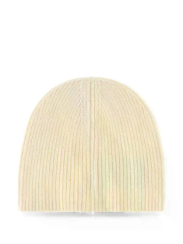 Moncler Logo-patch Ribbed-knit Beanie Hat