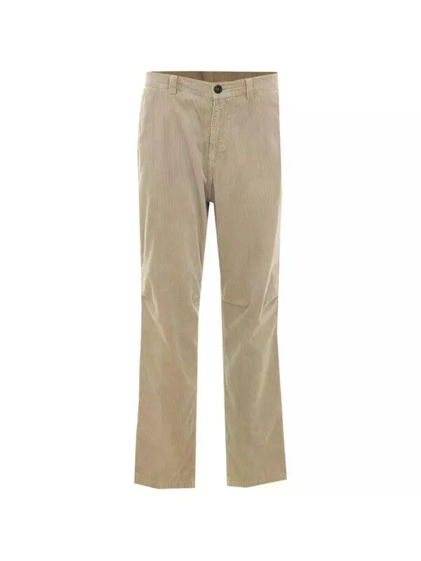 Brunello Cucinelli Corduroy-texture Straight-leg Trousers - Neutrals