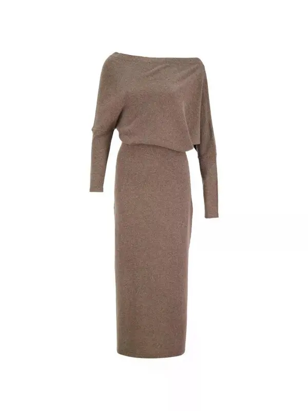 Altuzarra Kasos Asymmetric-shoulder Maxi Dress - Brown