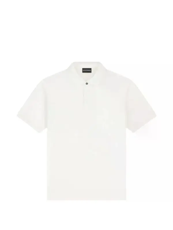 Emporio Armani Cotton Polo Shirt - White