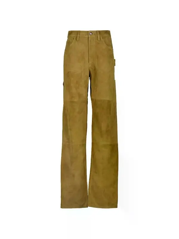 Altuzarra Mills Goat Suede Trousers - Brown