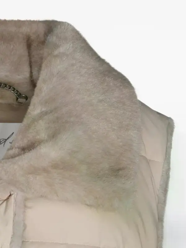 URBANCODE Faux-fur Collar Puffer Vest