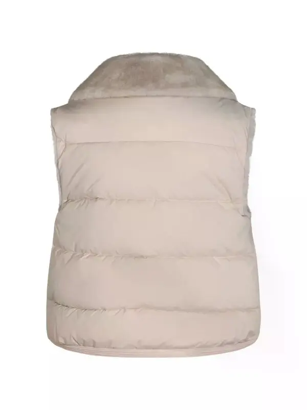 URBANCODE Faux-fur Collar Puffer Vest