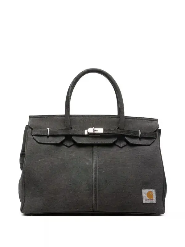 ANOTHER CHANCE Buckle-fastening Logo-patch Tote Bag - Grey