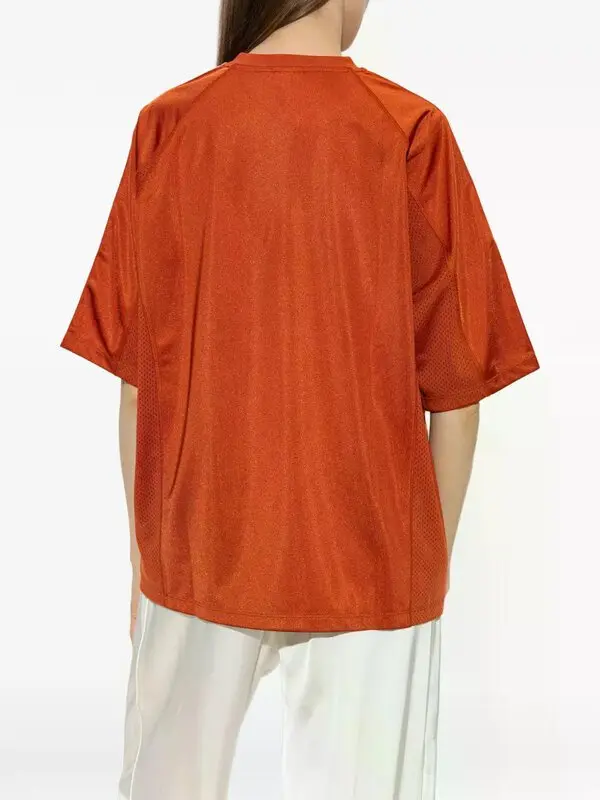 Adidas Logo-print Mesh-panel T-shirt