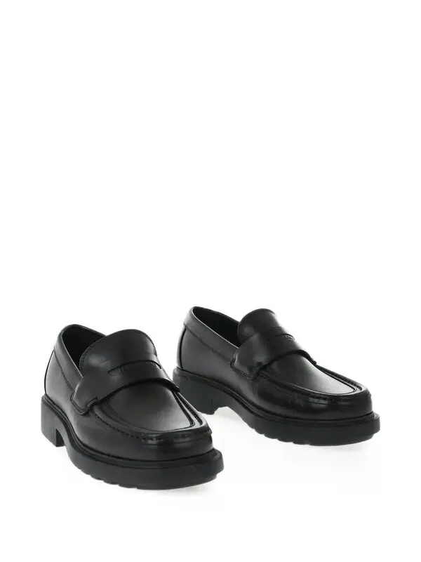 FERRAGAMO Logo-embossed Leather Loafers