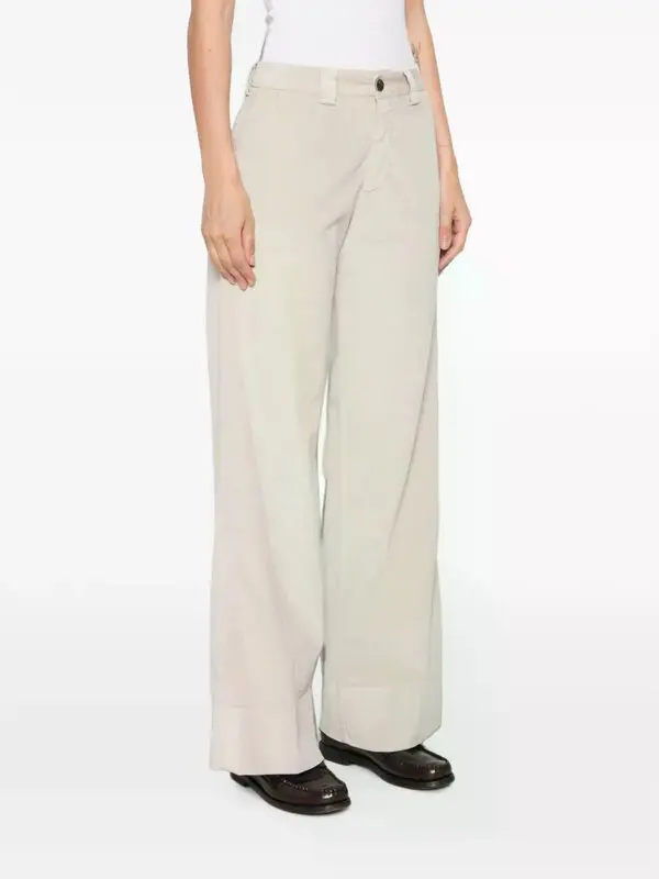 WHITE SAND Wide-leg Trousers