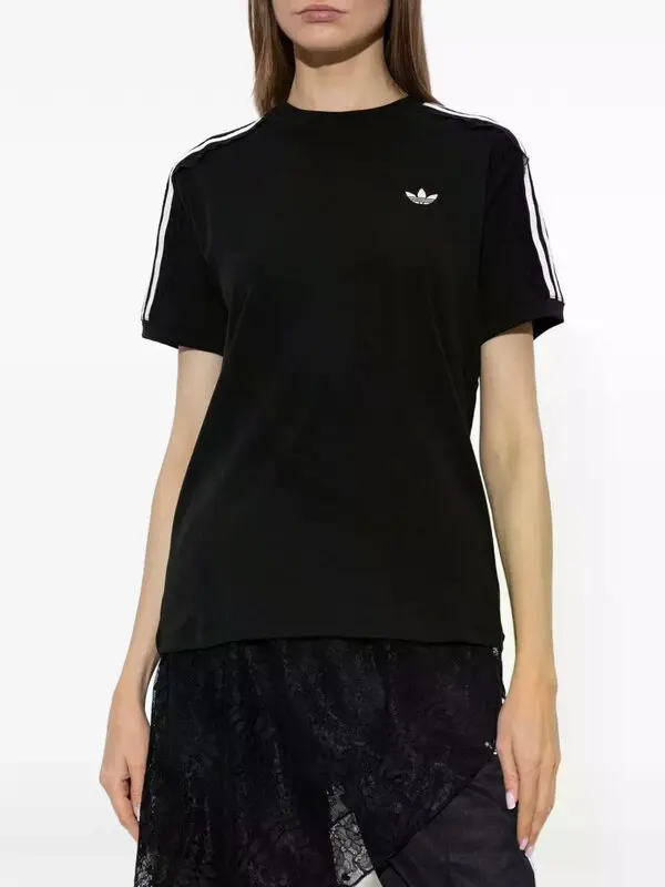 Adidas Lace-trim Embroidered-logo T-shirt