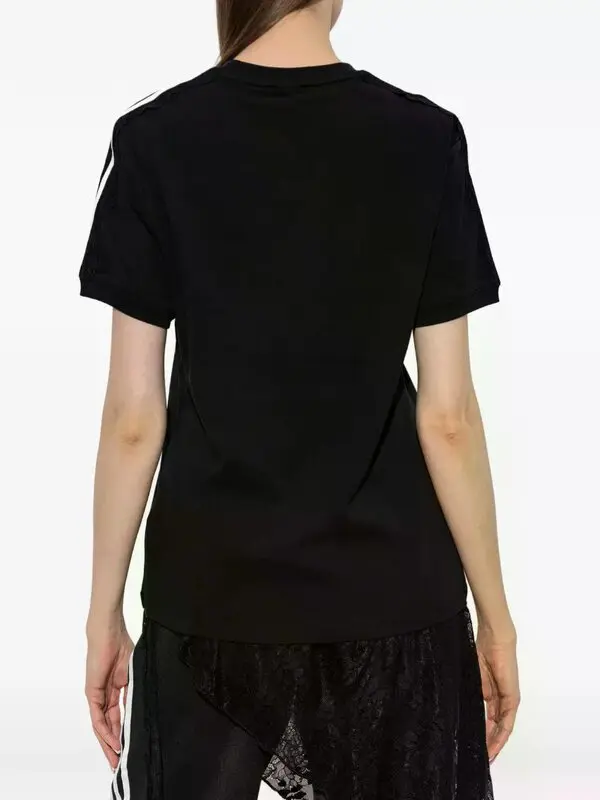 Adidas Lace-trim Embroidered-logo T-shirt