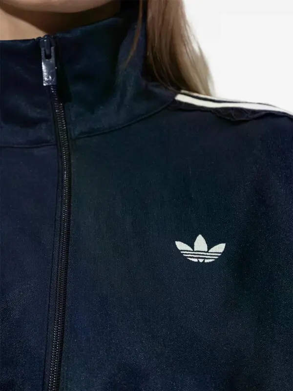 Adidas Logo-embroidered Zip-up Sweatshirt