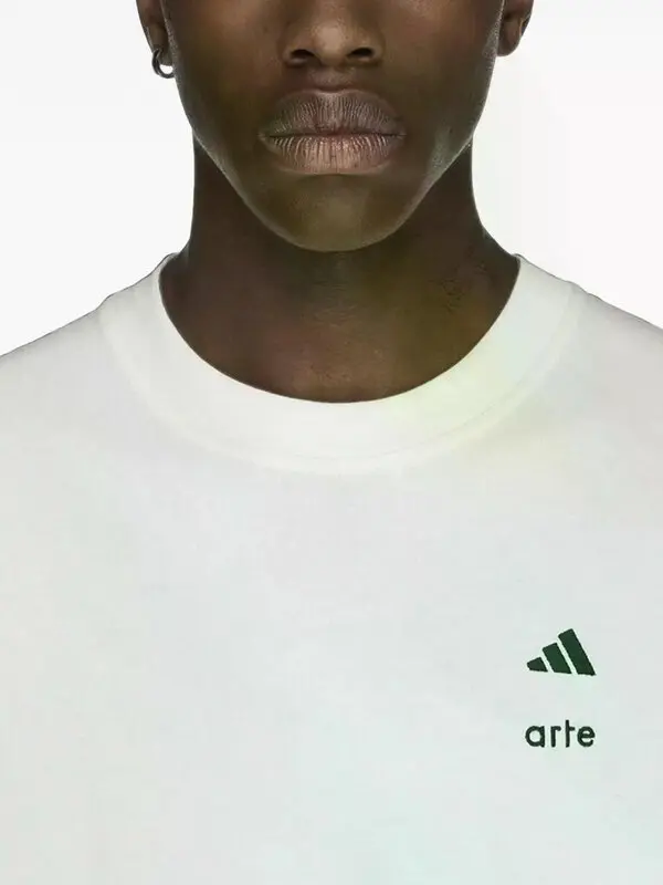 Adidas X Arte Antwerp Graphic-print Logo-embroidered T-shirt - White
