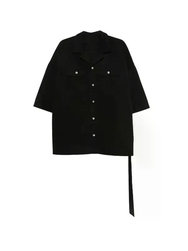 Rick Owens Button-up Short-sleeve Shirt - Black