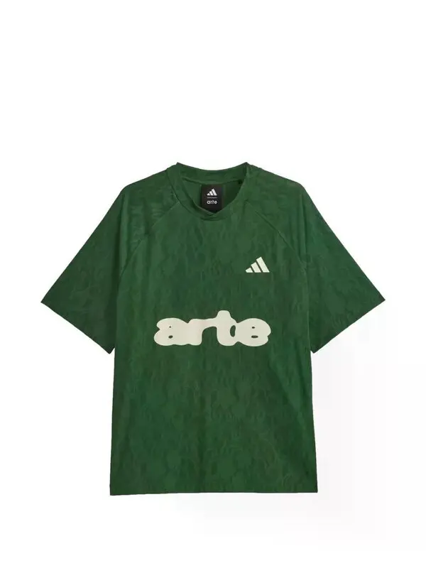 Adidas X Arte Antwerp Logo-print Jacquard T-shirt - Green