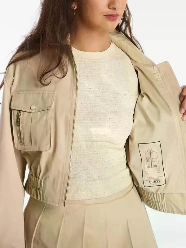 Guess Zip-up Cargo Jacket