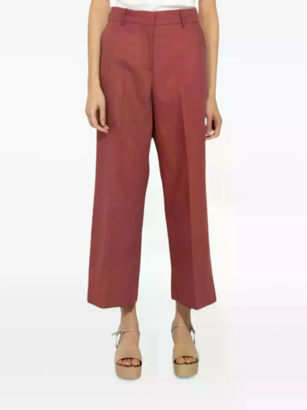 Max Mara Wkdzircone Cropped Wide-leg Trousers
