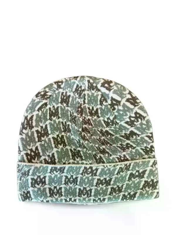 Amiri Ma Swirl Logo-pattern Beanie Hat